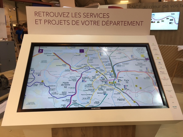 Cartographie tactile pour borne interactive | Latitude-Cartagène